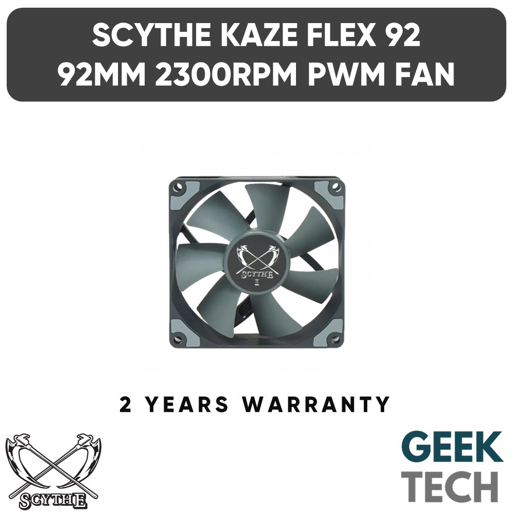 SCYTHE Kaze Flex 92 2300rpm PWM 92mm Case Fan | Shopee Philippines