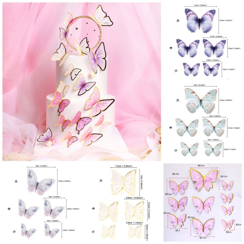 butterfly cake topper topper rama rama part 2 | Shopee Philippines