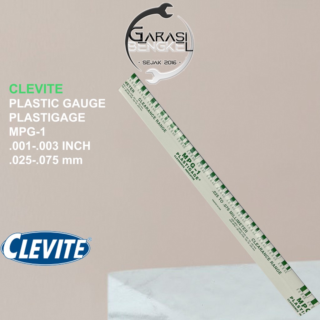 HIJAU Clevite Green Plastic Gauge MPG-1 0.001-.0.003 Plastic Gauge ...