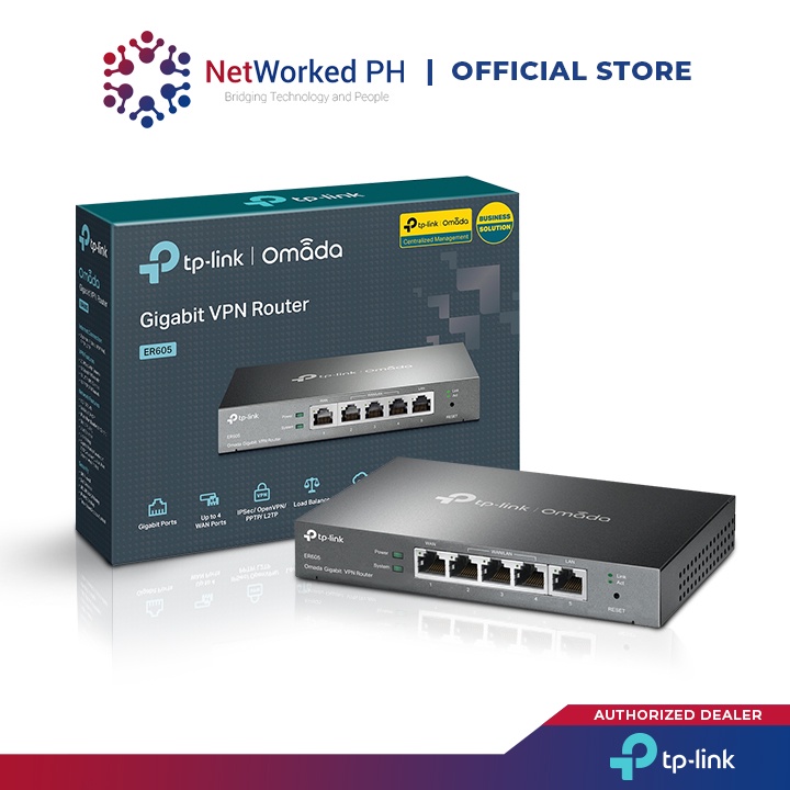 TP-Link ER605 SafeStream Gigabit Multi-WAN VPN Router | Shopee Philippines