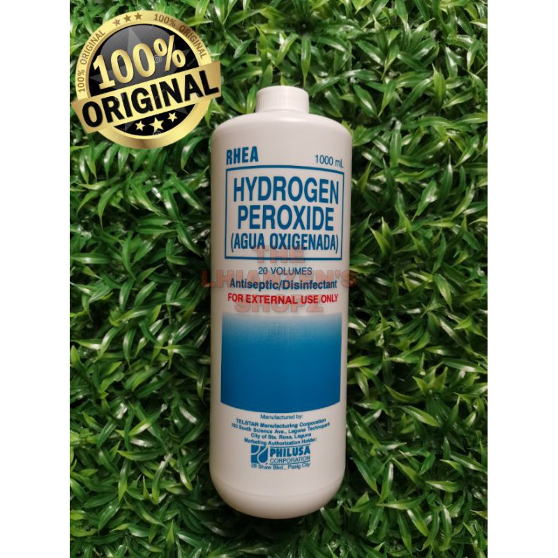 RHEA Hydrogen Peroxide (Agua Oxigenada) 120ML 500ML 1000ML | Shopee ...