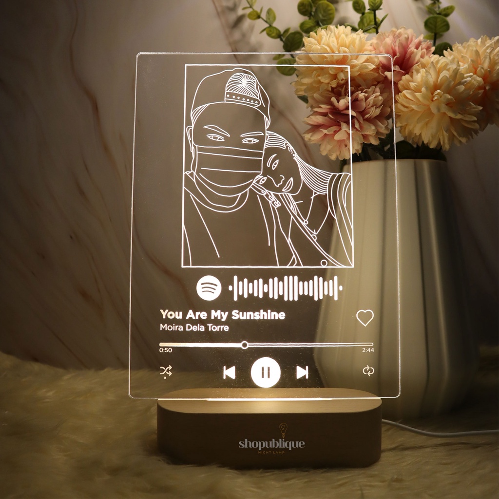 Customized Spotify Frame Lamp: Personalized 3D LED Light with Spotify ...