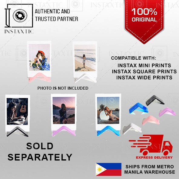 INSTAXTIC Fujifilm Instax V Shape Photo Stand for Instax Mini, Square ...
