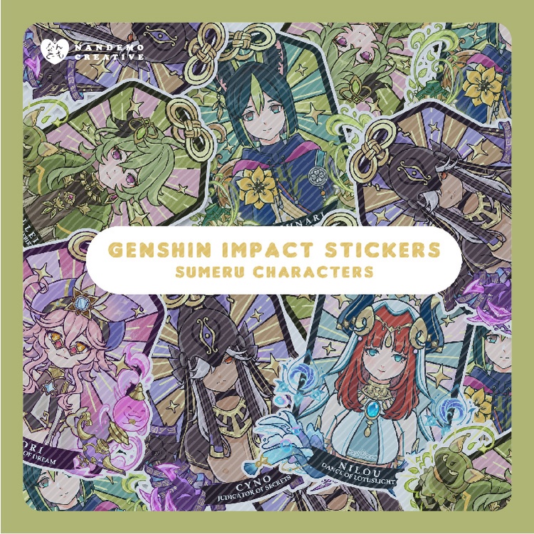 Genshin Impact Sumeru Omamori Stickers Glitter Matte | Shopee Philippines