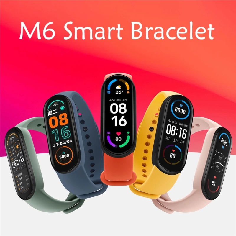 M6 Men Women's Smart Watch Sports Bracelet Bluetooth Smartwatch Heart Rate Fitness Tracking For ...