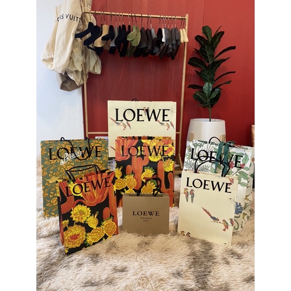 Authentic Loewe Paper Bag Box Genuine Brand Coated | Shopee Philippines