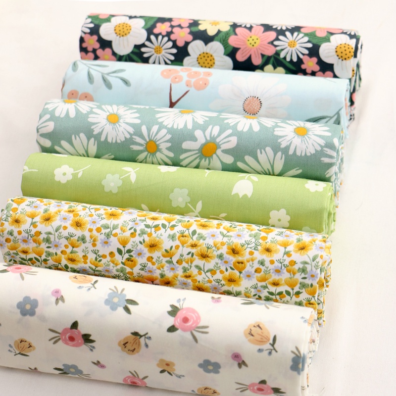 160x50cm fresh Floral twill Cotton sewing Cloth Making Baby Clothes DIY ...