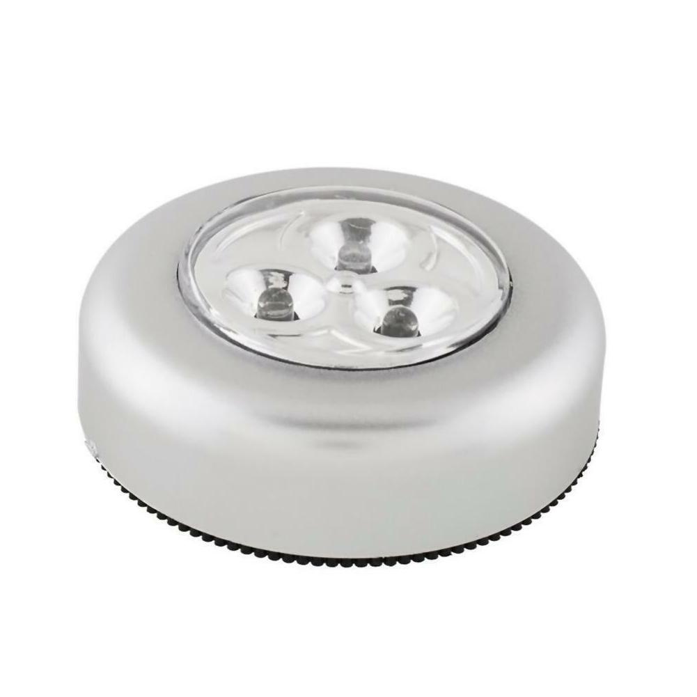 Wireless Touch Lamp With 3 LED Light Cabinet Car Push On Battery Button ...