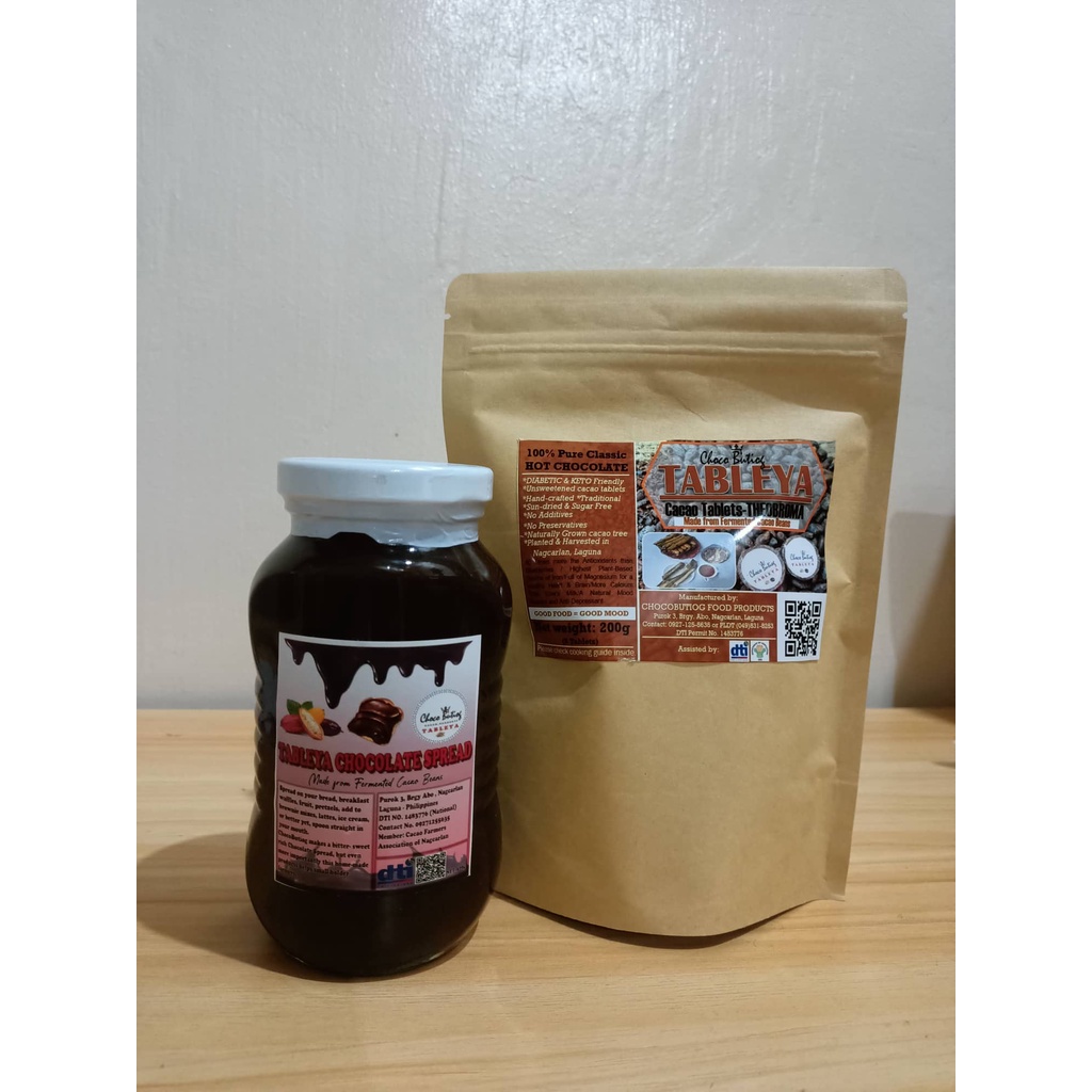 Pure Tableya & Chocolate Spread Combo Pack | Shopee Philippines