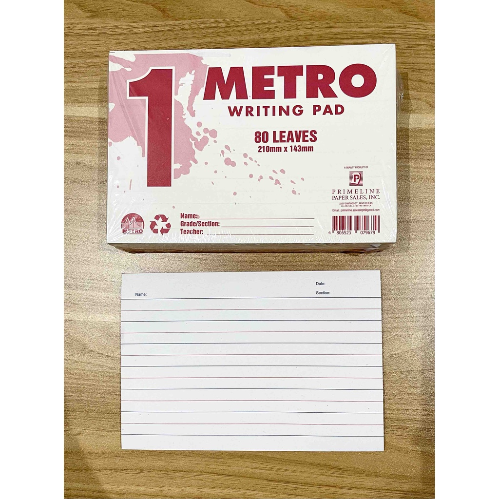 Ordinary Writing Pad 80Lvs Grade 1,2,3,4 l Sold per Pad (80 Leaves ...