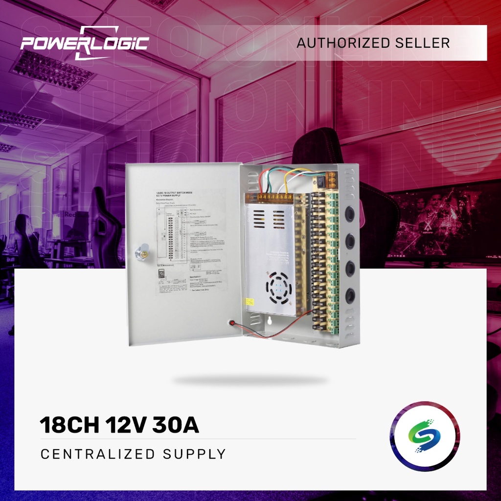 STEQ Powerlogic 18CH 12V 30A Centralized Supply | Shopee Philippines