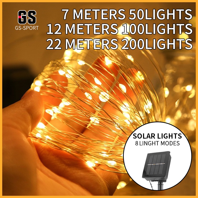 Solar String Lights 50/100/200/LED christmas lights outdoor waterproof ...