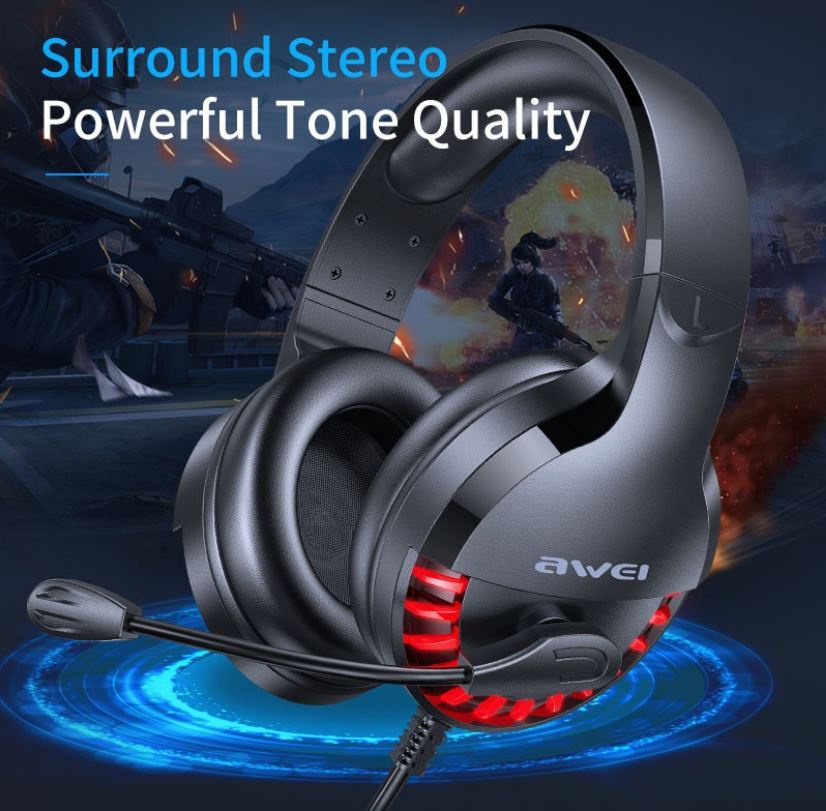 Awei Es-770I Head Mounted E-Sports Wired Headphone Gaming Headset With ...