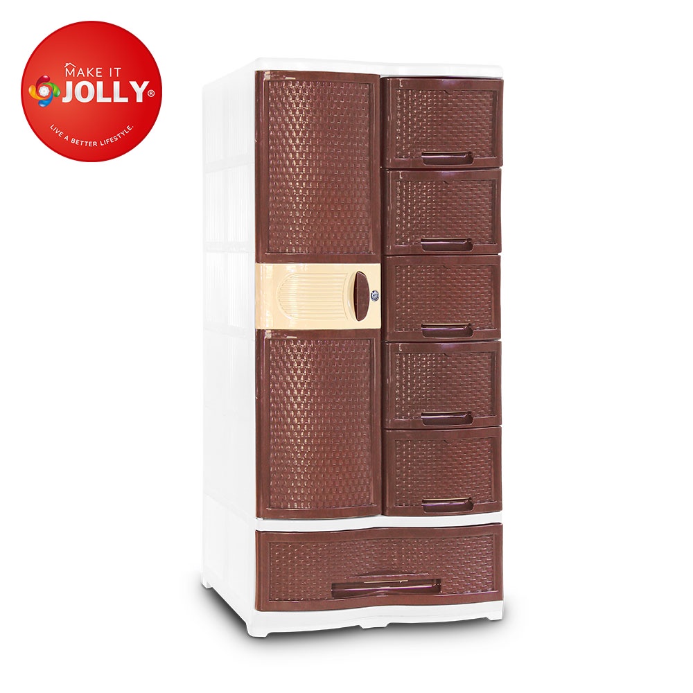 JOLLY PLASTIC Hills Rattan Closet Cabinet | Shopee Philippines