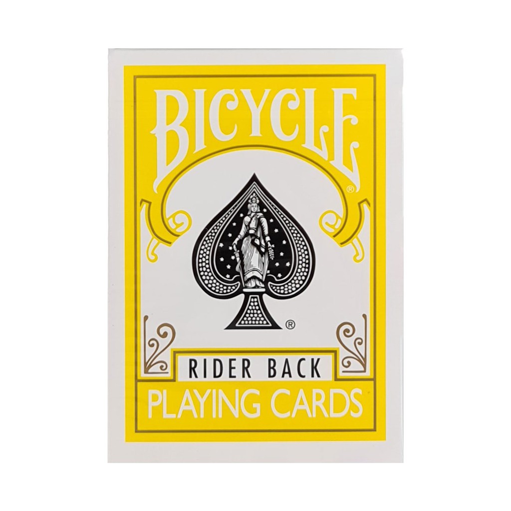 Bicycle Colored Rider Back Yellow (Paper) Playing Cards | Shopee ...