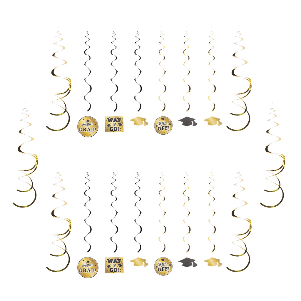 Graduation Garland Streamers Grad Banner Swirls Graduation Swirl ...