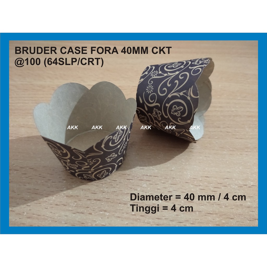 BRUDER Brother Case Fora 38x40 Mm Chocolate Muffin Cup (100 Pcs ...