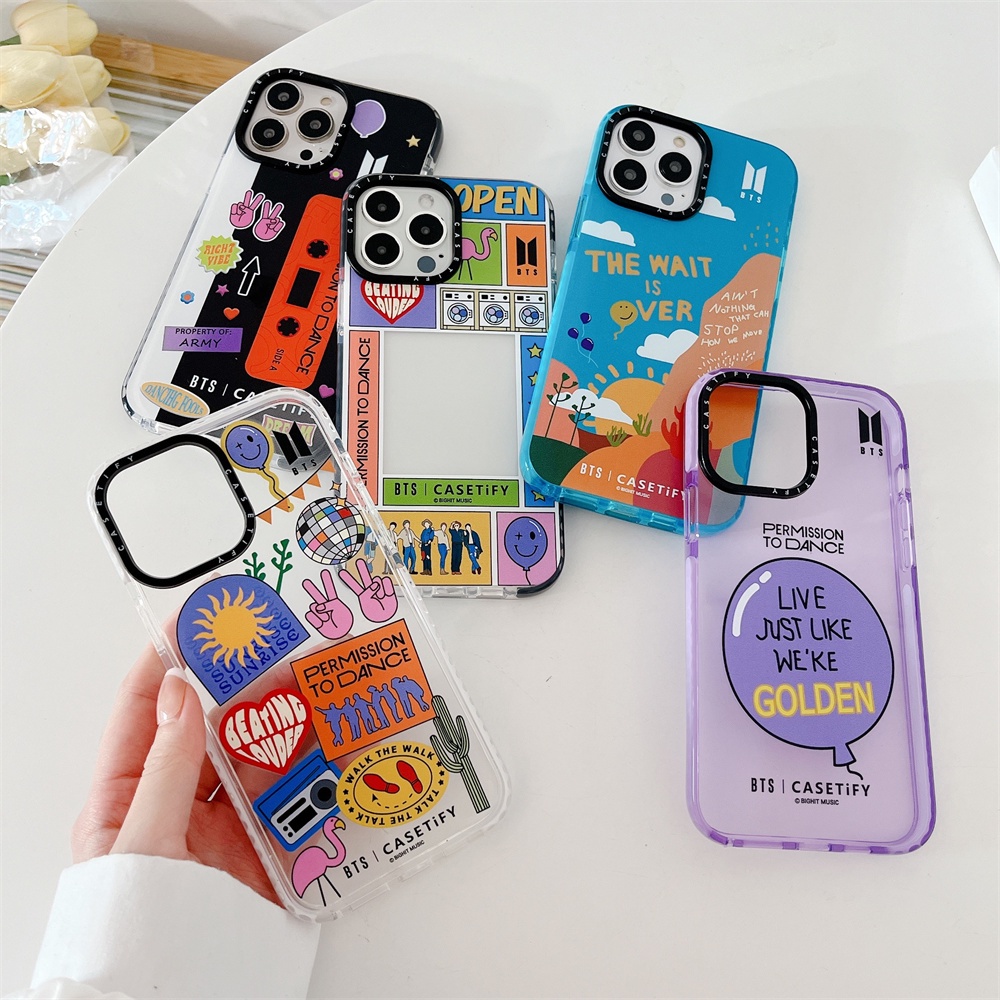 For iPhone 16 15 14 Pro Max Soft TPU Case for iPhone 12 13 Pro Max BTS ...