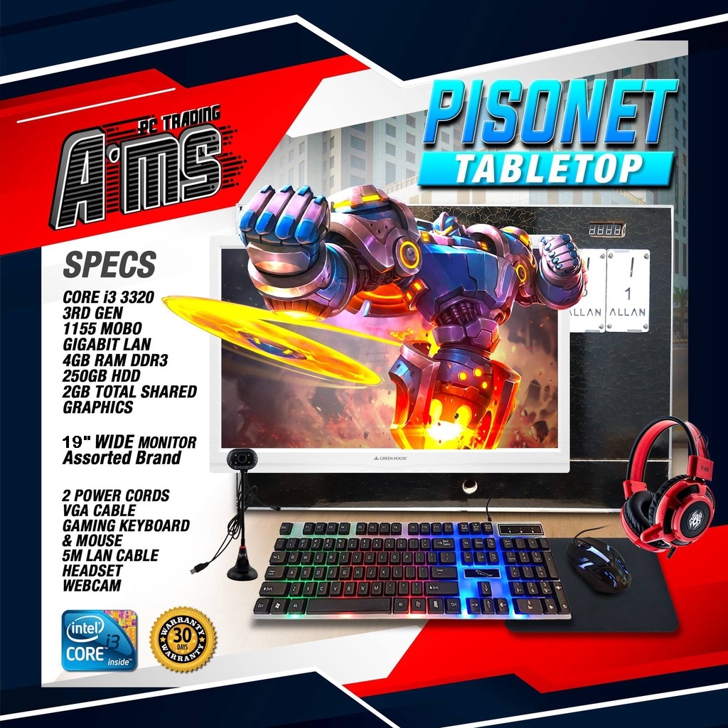 Business Package Table Top i3 3rd Gen 19 Inch LCD Monitor Assorted ...