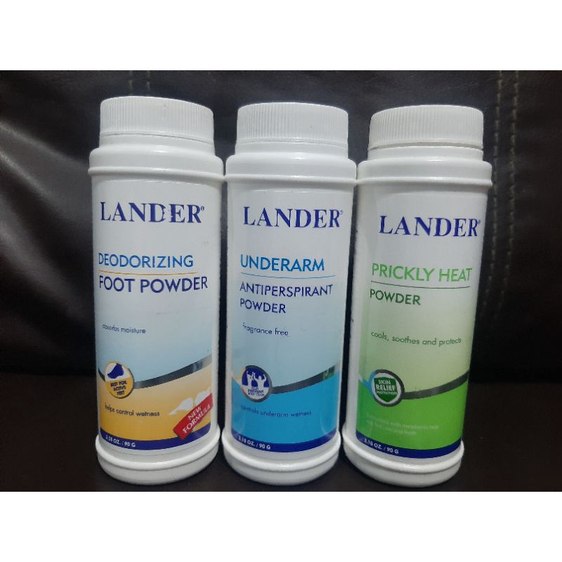 LANDER FOOT DEODORIZING POWDER/UNDERARM POWDER | Shopee Philippines