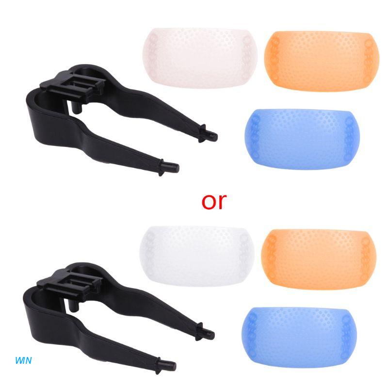 WIN 3 Color 3 in 1 Pop-Up Flash Diffuser Cover Kit Softbox for Canon ...