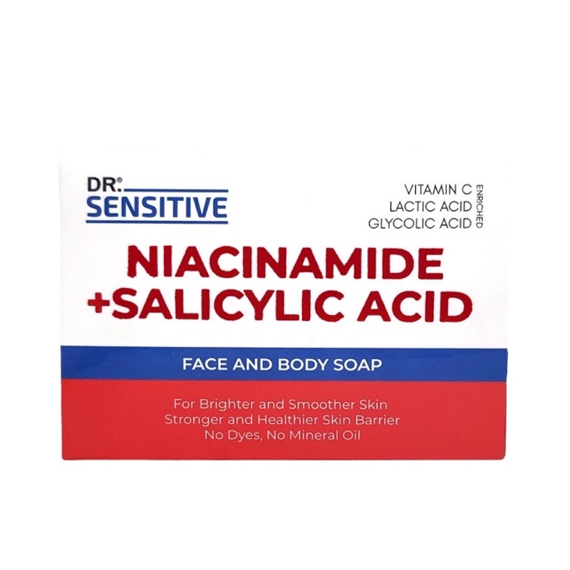 Dr. Sensitive Niacinamide salicylic acid soap 120g | Shopee Philippines