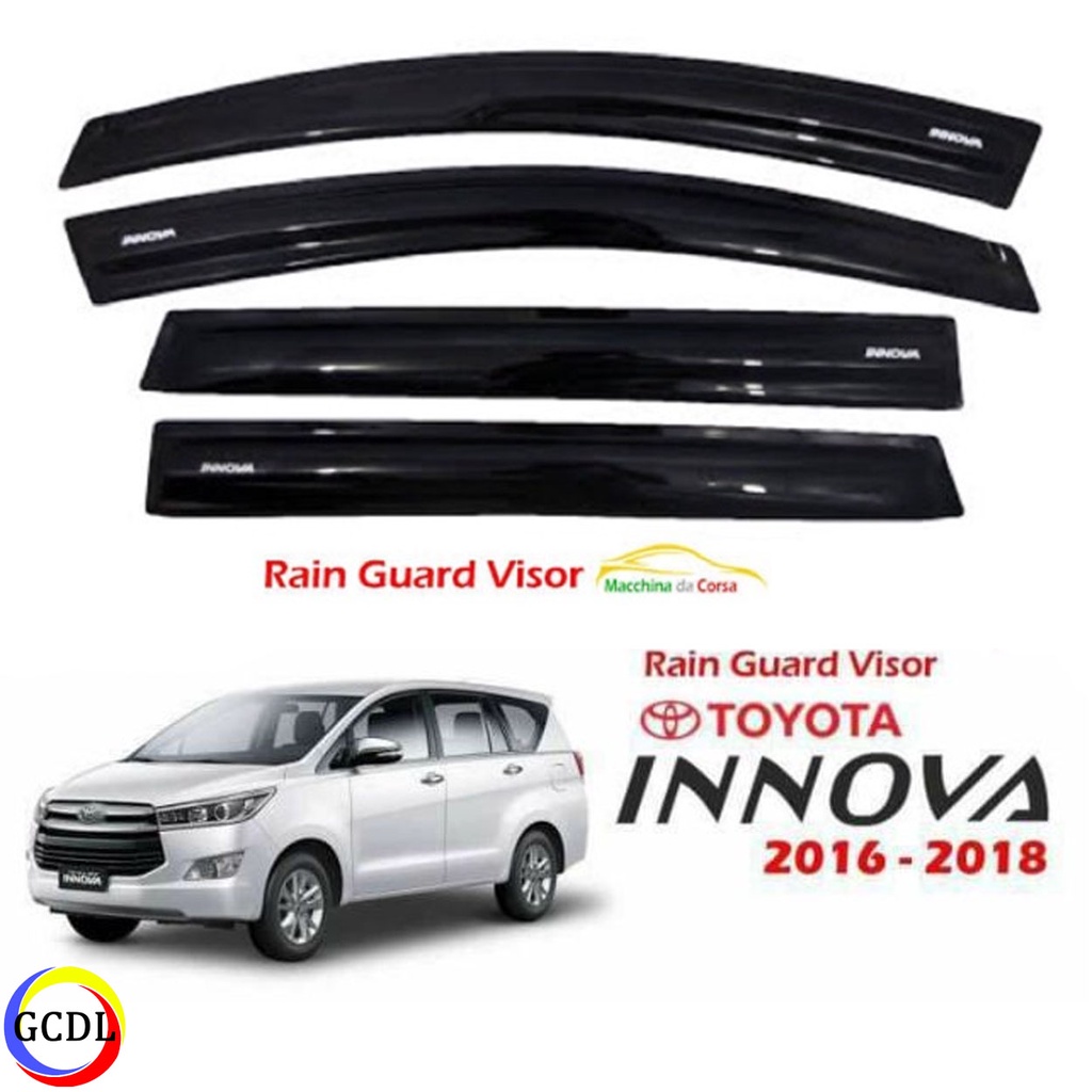 Toyota Innova 2016-2019 OEM Injection type Rain Guard Window Visor ...