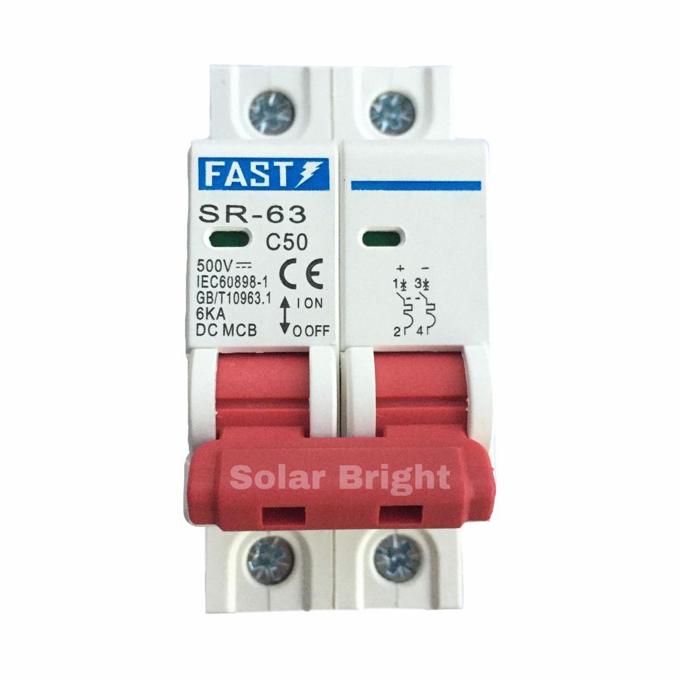 FAST Solar Power DC Miniature Circuit Breaker 6A 10A 16A 20A 25 32A 40A ...