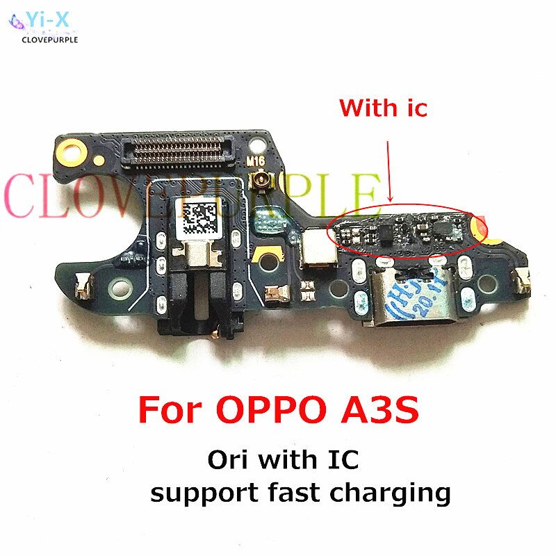 A Dock Connector USB Charging Board For OPPO A3S Charger Port Plug Flex ...