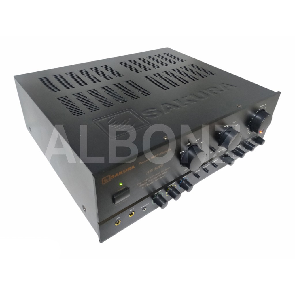 Sakura AV-5023 (550W x 2)(ORIGINAL) Karaoke MP3 Amplifier | Shopee ...