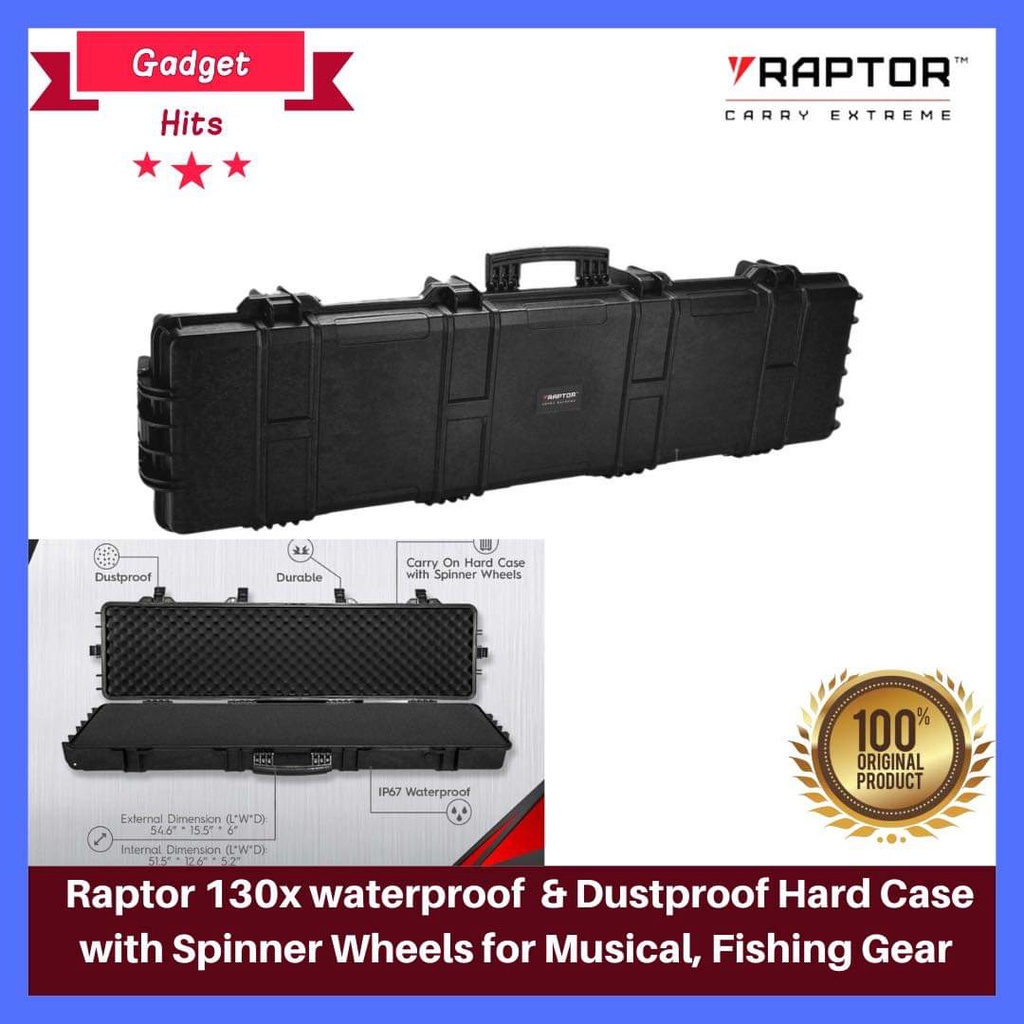 Raptor 130 Extreme Waterproof and Dustproof Hard Case with Spinner ...