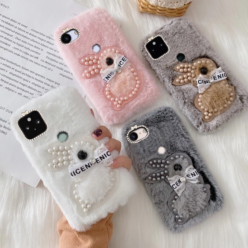 Plush Case For Google Pixel 5 5a 4a 5G 4 3a 3 2 1 6 XL Pro Cute 3D ...