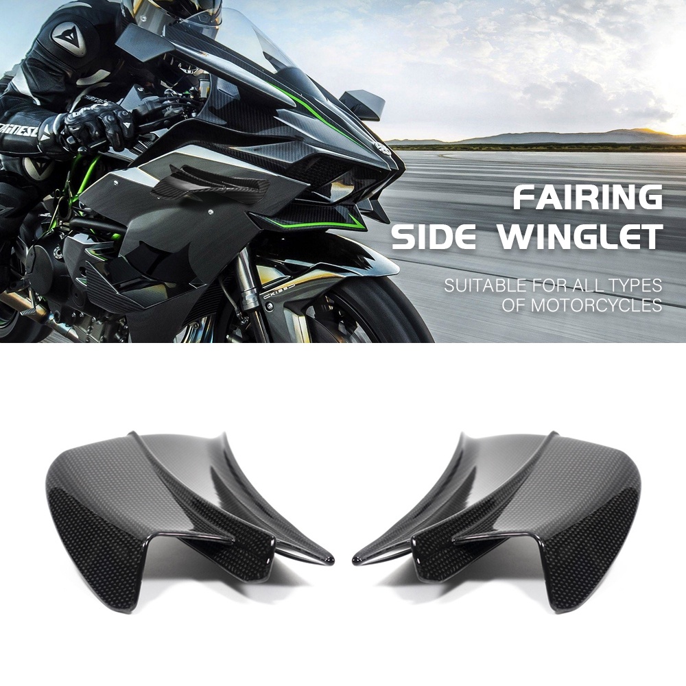 Fairing Side Winglet Aerodynamic Wing Deflector Spoiler For Kawasaki ...