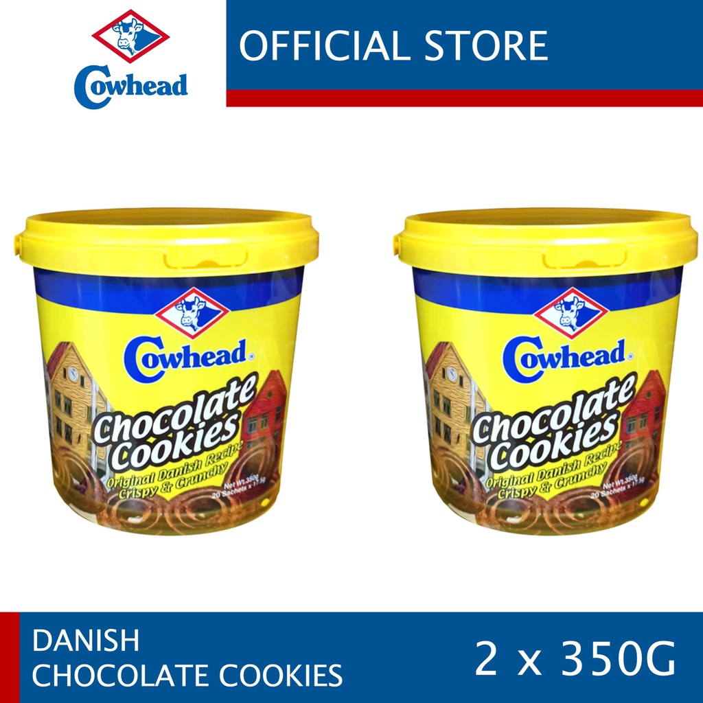 Cowhead Chocolate Cookies Bucket 350g X 2 | Shopee Philippines