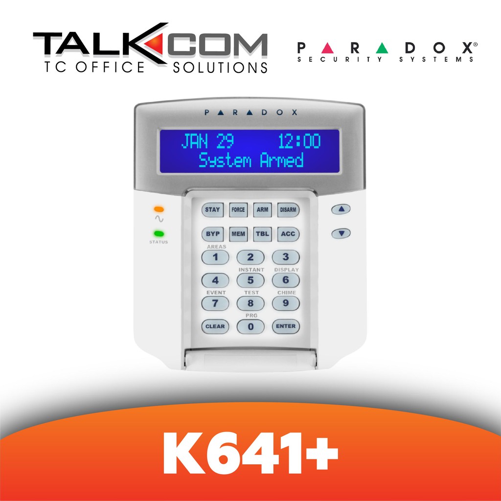 Paradox K641+ 32-Character Blue LCD Keypad Module | Shopee Philippines