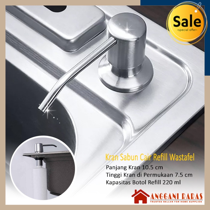 Tap Sink Bottle Washing Dishes Liquid Soap Refill Soap Dispenser 220ml ...