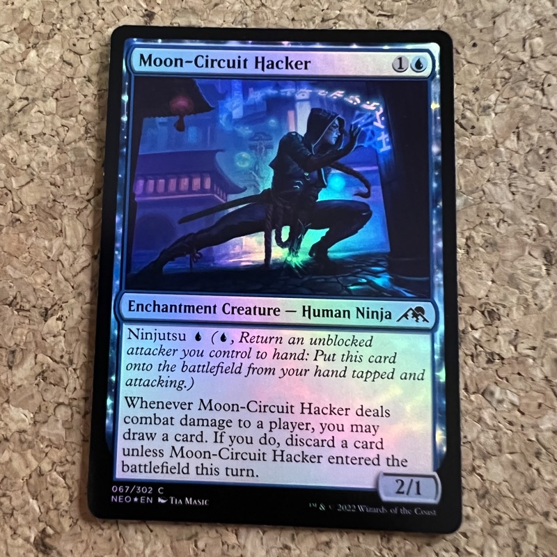 MTG MOON-CIRCUIT HACKER (HUMAN NINJA) KAMIGAWA NEON DYNASTY (BLUE) MAGIC THE GATHERING | Shopee ...