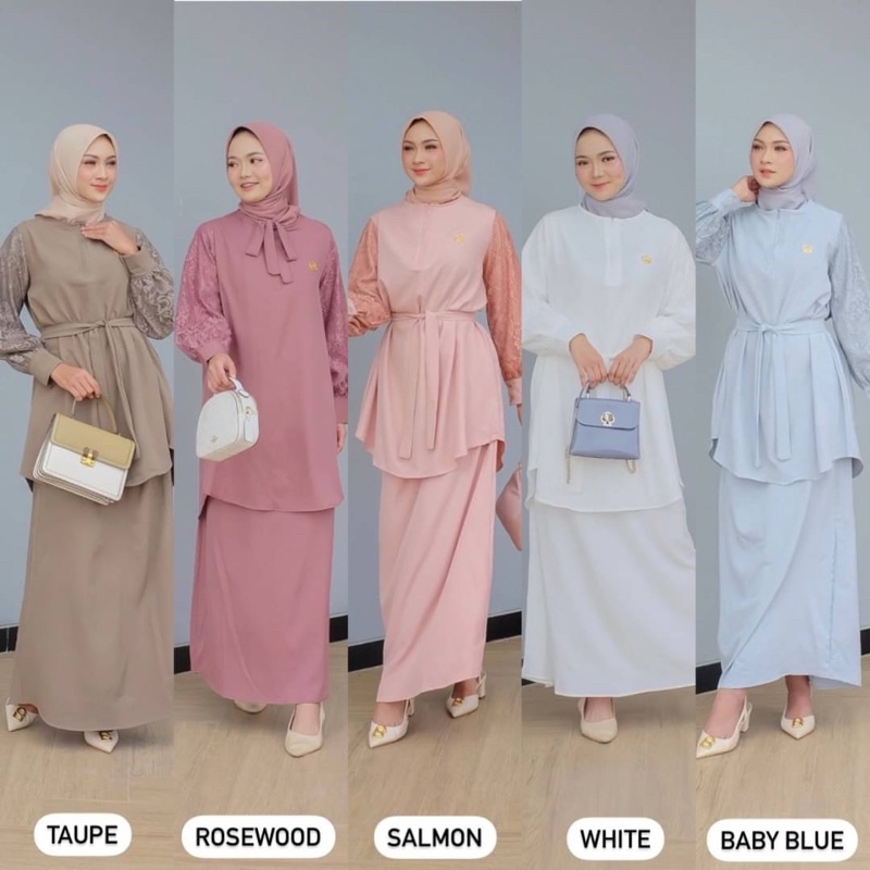 Estella SET Dyn CLOTHINGLINE (Dynamic Official Gamis) | Shopee Philippines