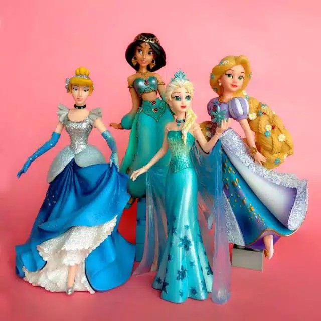Princess ELSA JASMINE RAPUNZEL Figure uk SUPER jumbo 17cm Cake topper ...
