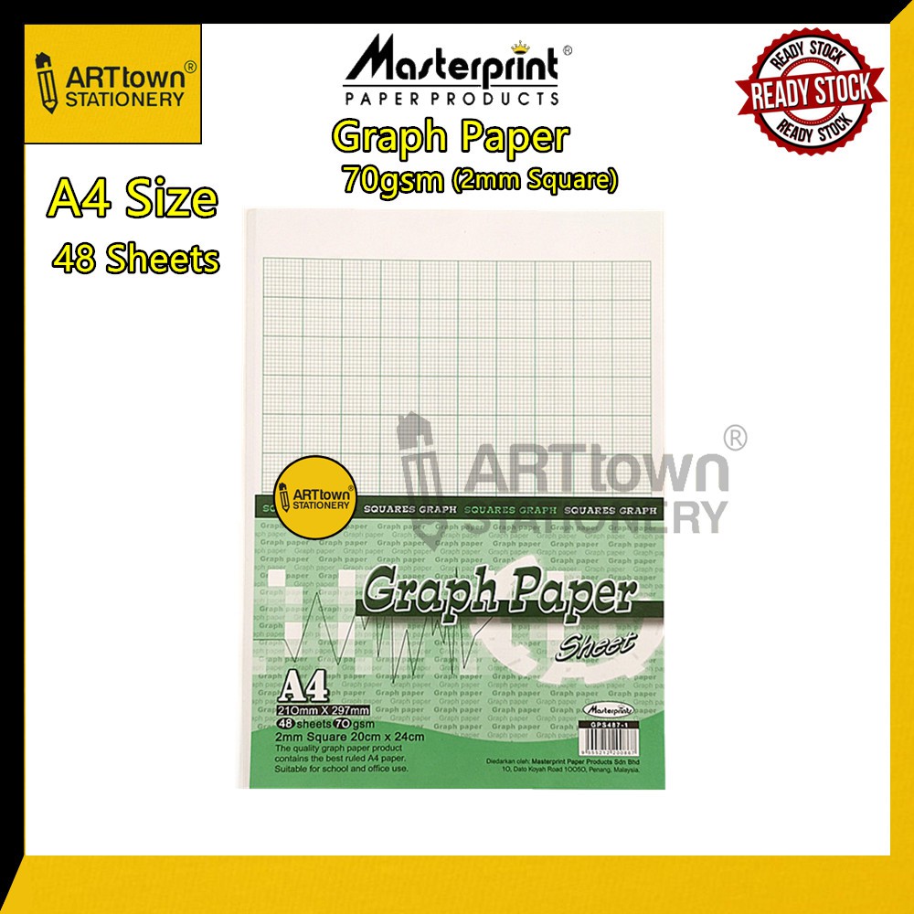 MasterPrint A3 & A4 Size Graph Paper 70gsm | Shopee Philippines