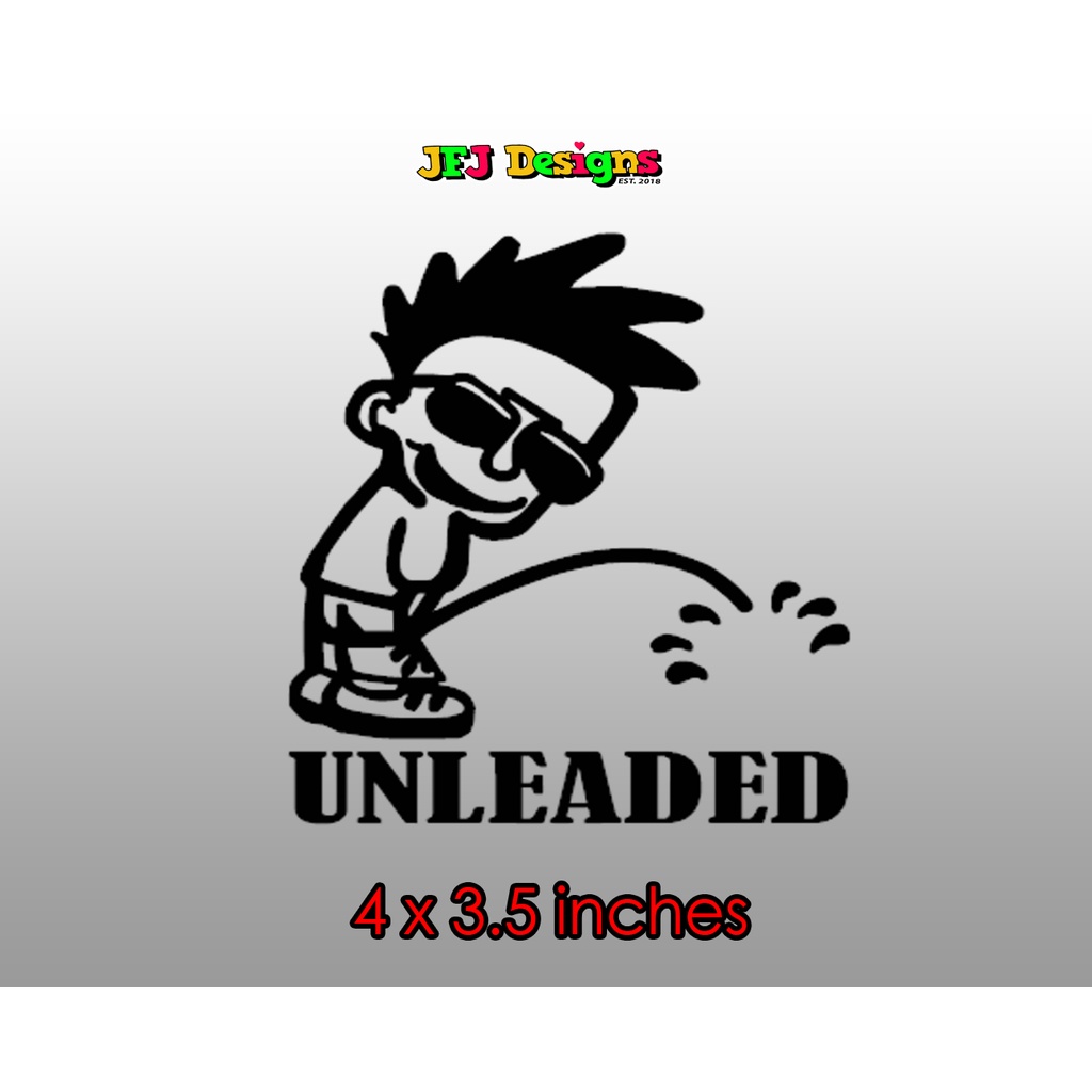 UNLEADED, DIESEL & GASOLINE STICKER | Shopee Philippines