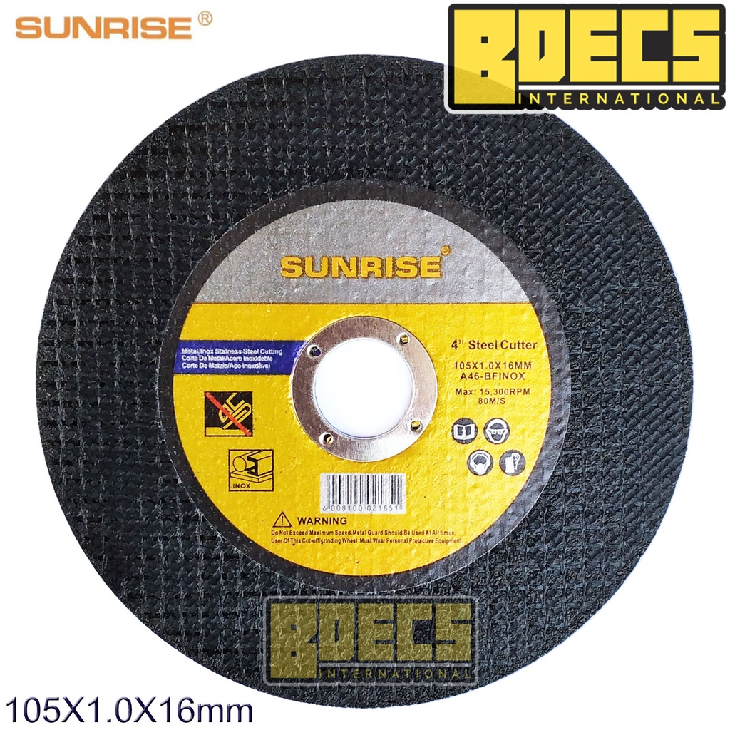 Sunrise Cutting Disc Heavy Duty Super-Thin (25pcs) for metal BLACK ...