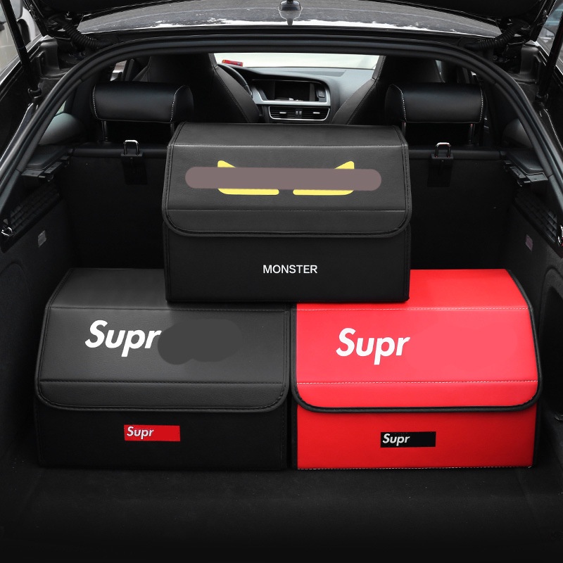 Fashion Brand Car Folding Trunk Storage Box Female Car Rear Box ...