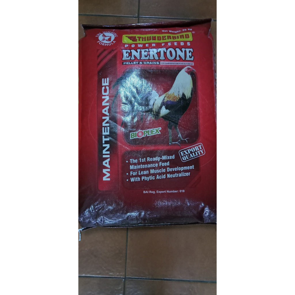 Thunderbird Enertone feeds ( 25 kg sack) | Shopee Philippines