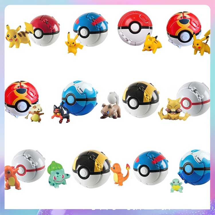(Low Prices Clearance) Pokemon Poke Ball Pikachu Poke Automatically ...