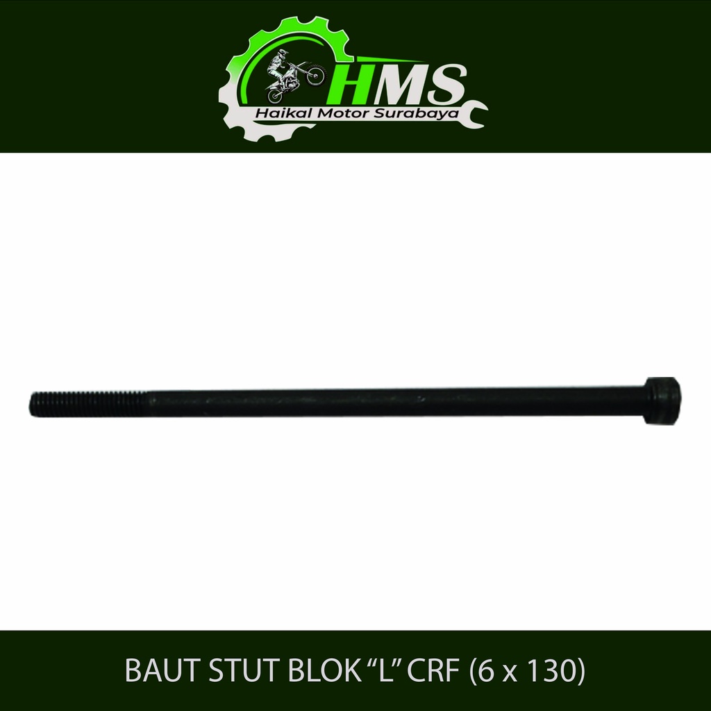 CRF BLOCK STUT BOLT L KEY 6 x 130 - TIGER MODIF OR HIGH STROKE | Shopee ...