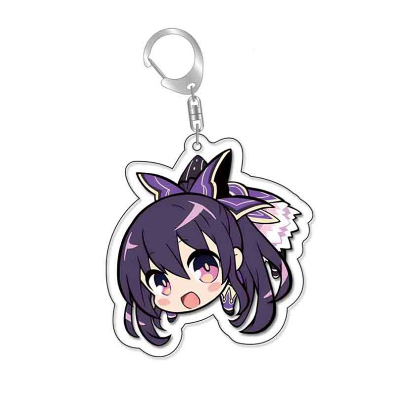 Anime Date A Live Tokisaki Kurumi Keychain Cosplay Acrylic Key Ring ...