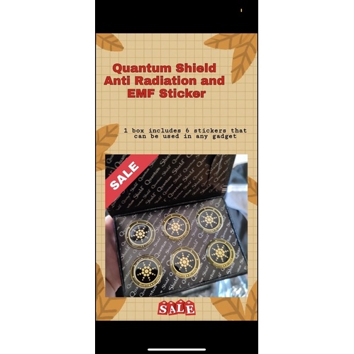 Quantum Shield Anti radiation sticker 6pcs | Shopee Philippines