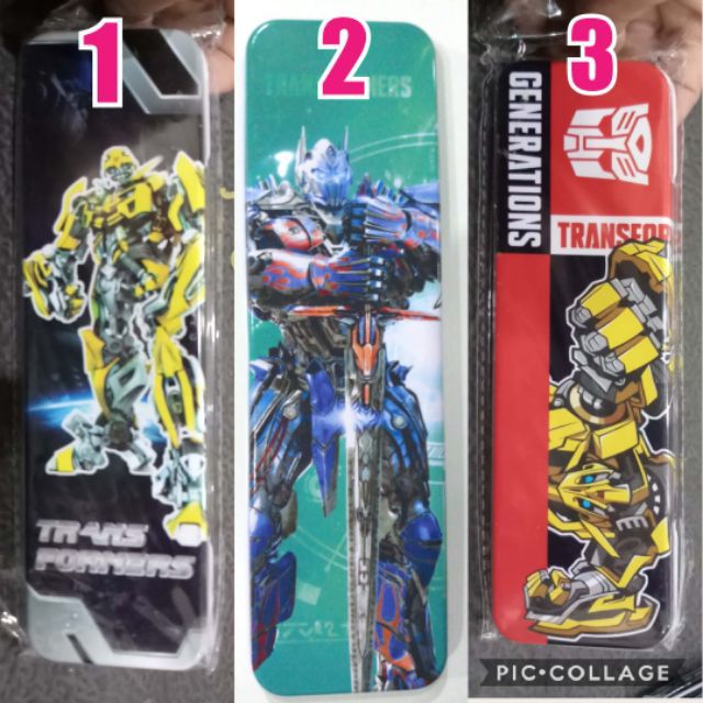 Bumblebee Transformers Tin Can Pencil Case giveaway lootbag | Shopee ...