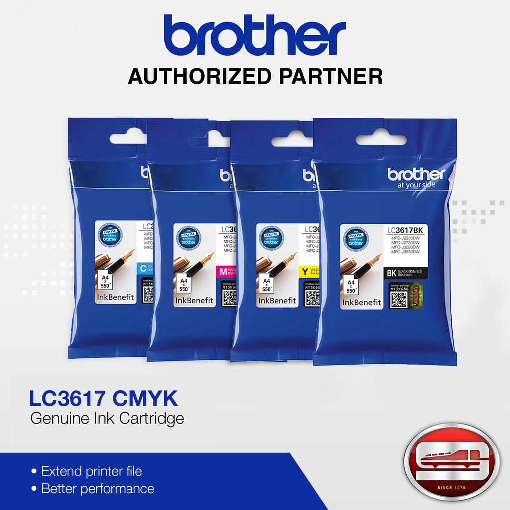 Brother LC-3617 C/M/Y/BK Set of Original Brother Ink Cartridges for MFC ...